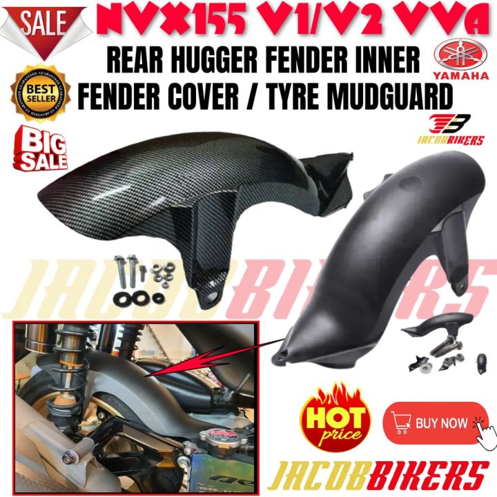 ♚YAMAHA NVX 155 V1 NMAX 2020-2022 V1 V2 REAR HUGGER FENDER INNER FENDER ...