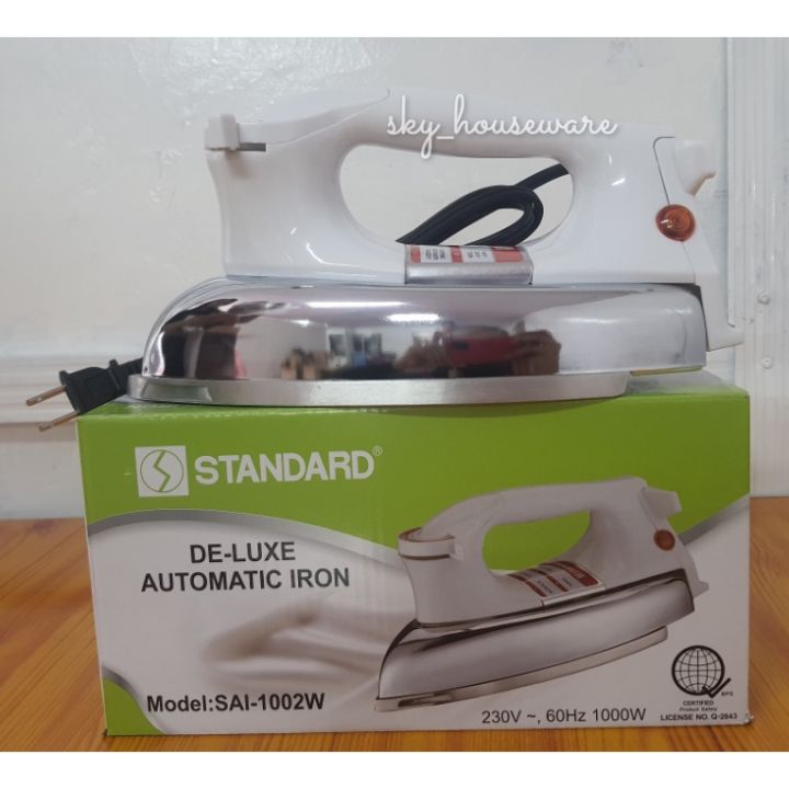 Standard Flat Iron SAI-1002W De Luxe Automatic Iron | Lazada PH