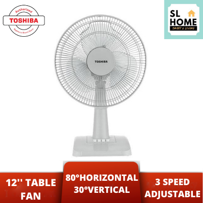 TOSHIBA F-TSA10(G)MY 3 BLADES 12'' TABLE FAN WITH 3 SPEED | Lazada