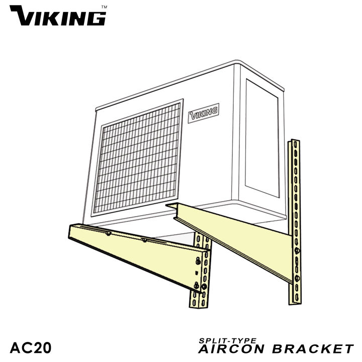 Air-con Bracket Heavy Duty Adjustable Bolt-on installation for Split ...