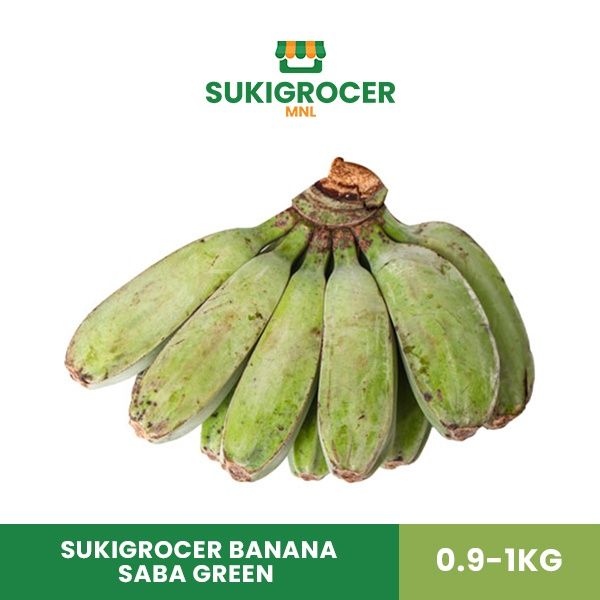 SukiGrocer Banana Saba Green 0.9-1kg | Lazada PH
