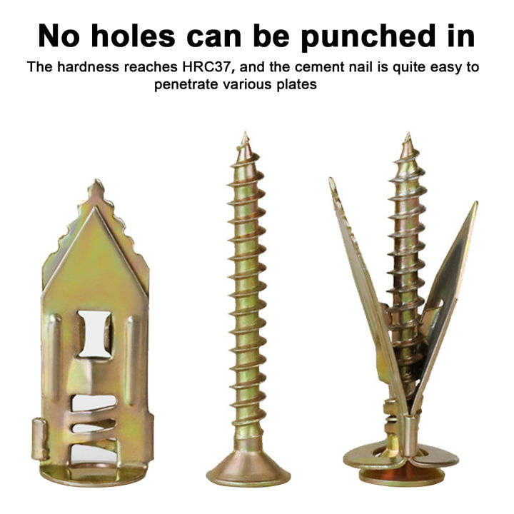 Heavy Duty Screw Wall Mounting Screw Self-drilling Anchoring Screw Set ...