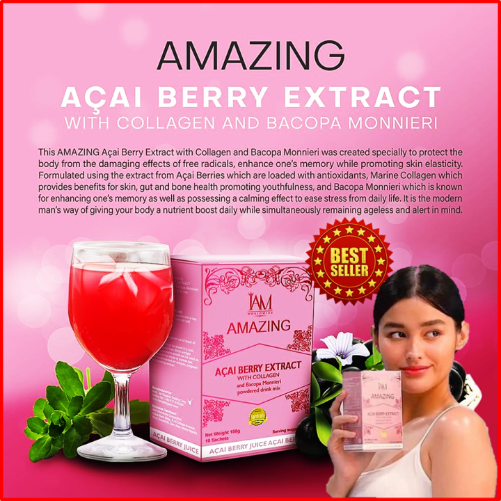 IAM Worldwide AMAZING ACAI BERRY EXTRACT with Collagen and Bacoma ...