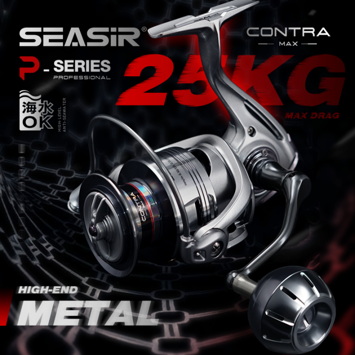 SEASIR CONTRA MAX All Metal Spinning Fishing Reel 9+1 BB 5.1:1/5.7:1 ...