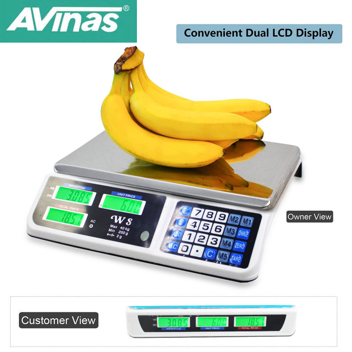 AVINAS Digital Pricing Scale Electronic Price Computing Scale For Food ...