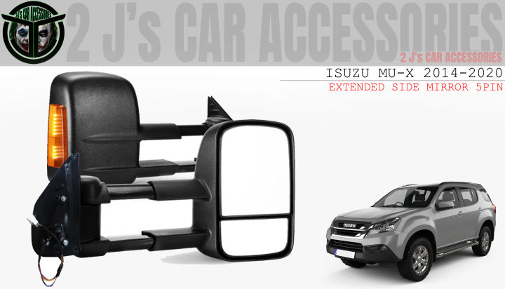 ISUZU MU-X / MUX 2012 TO 2025 EXTENDED SIDE MIRROR ASSEMBLY 5 PIN WITH ...