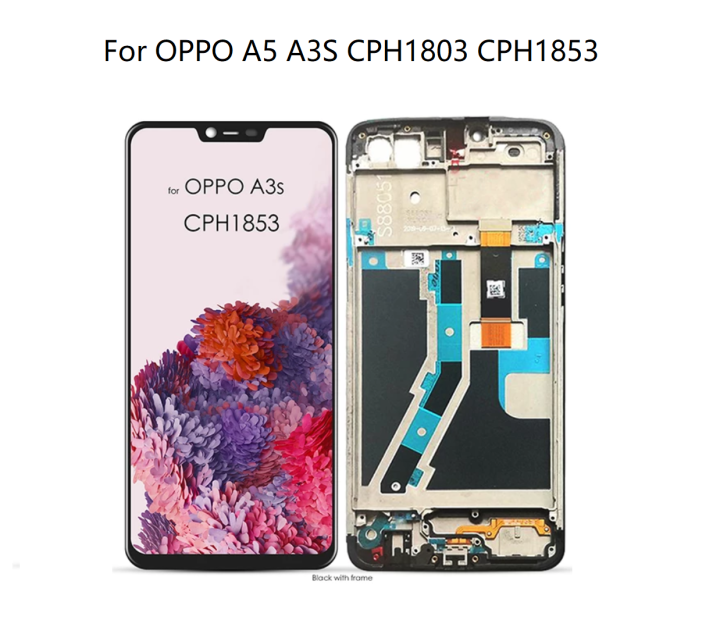 LCD with Frame For OPPO A5 A3S CPH1803 CPH1853 LCD With Frame Display ...