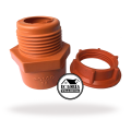 Rosco Electrical PVC Orange Male Adapter with Locknut 1/2, 3/4, 1 ...