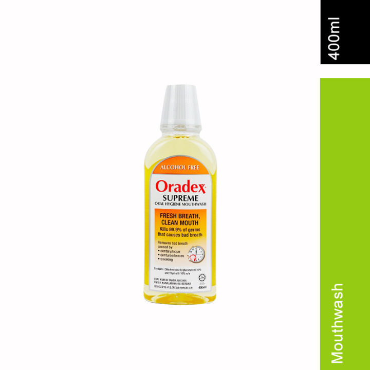 ORADEX SUPREME MOUTHWASH 400ML | Lazada