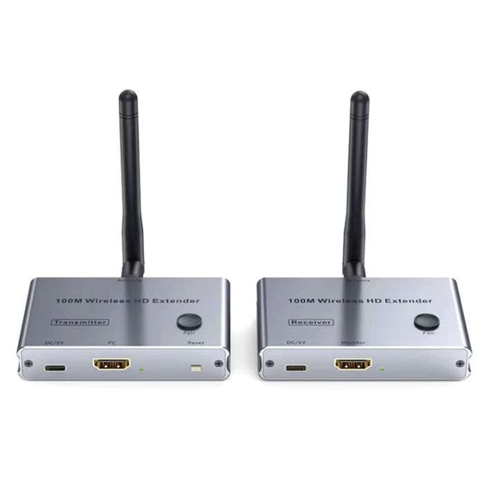 Wireless HD Screen Changer Extender 100M Wireless Transmitter Receiver ...