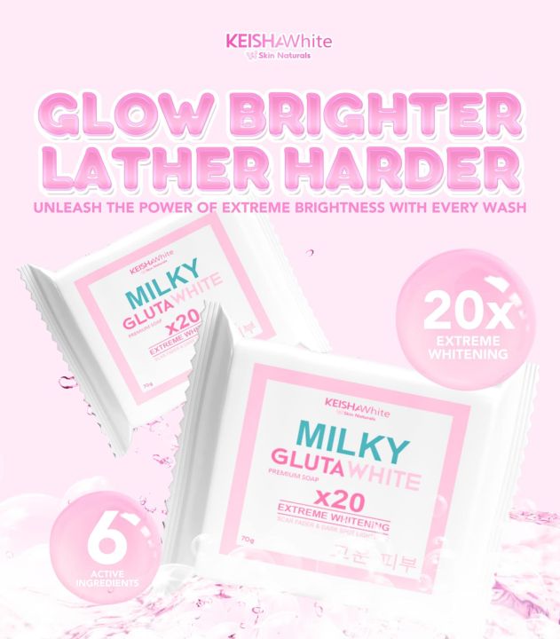 Keisha White Milky Gluta White Extreme Whitening Soap [ORIGINAL ] FREE ...