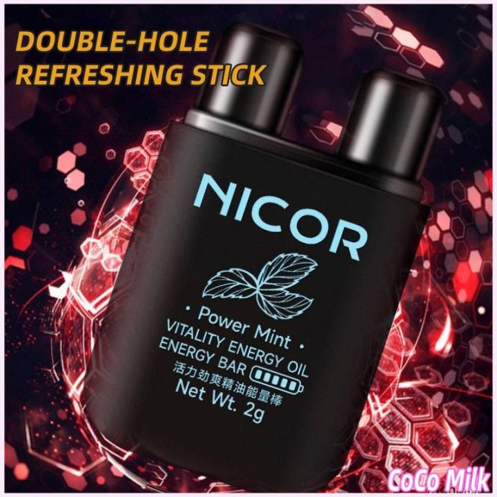 Nicor Cleansing Nasal Herbal Box Double Hole Energy Nasal Inhaler /two ...