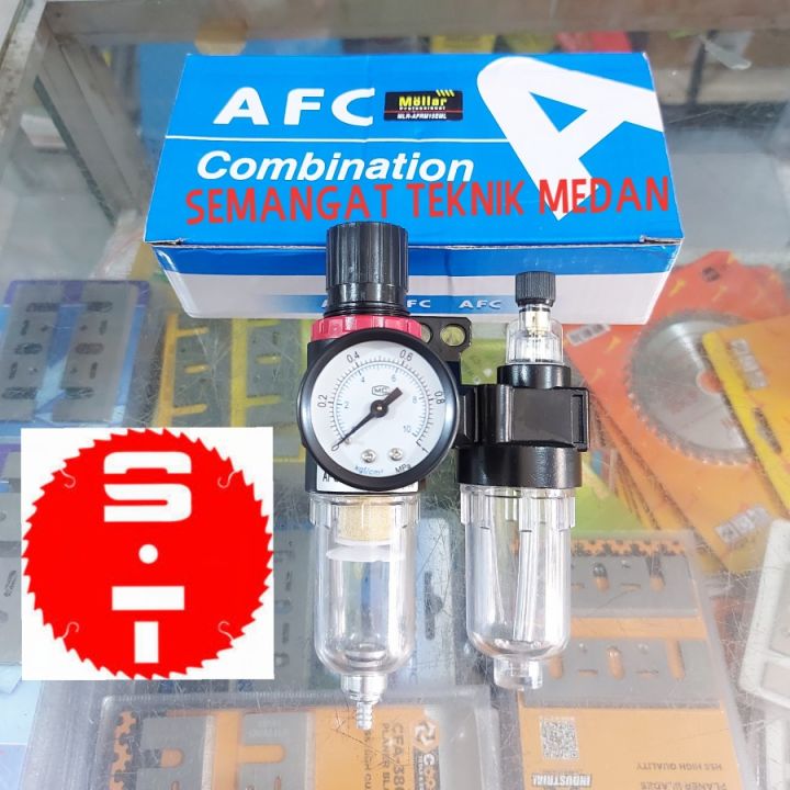 PAKET MINI AIR CONTROL FILTER ANGIN KOMPRESSOR DOUBLE 2 TABUNG MOLLAR ...