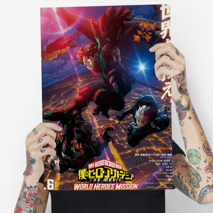 My Hero Academia A3 A4 Poster Anime Home Room Wall Posters Gaming Decor ...