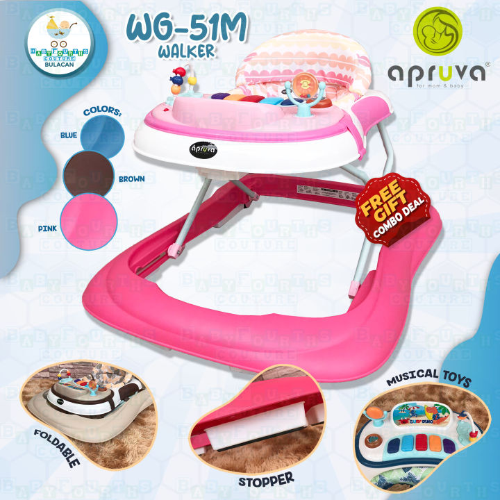 Apruva WG-51M Dino with Musical Tray Walker for Baby | Lazada PH