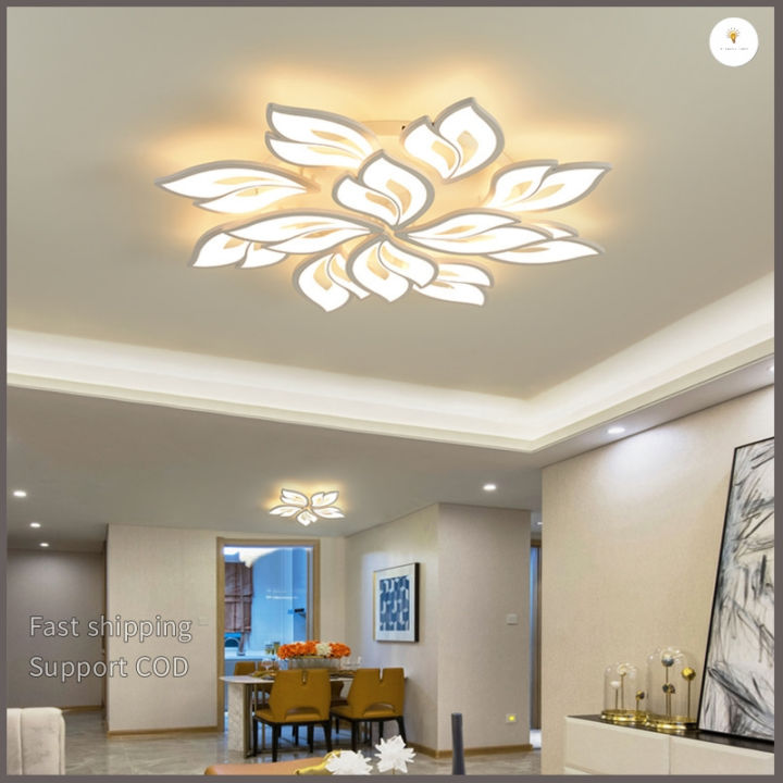 【MG】Modern Exquisite Living Room Simple Chandelier Light LED Chandelier ...