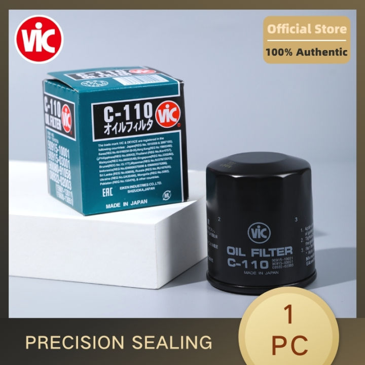 Genuine Vic Oil Filter C-110 Toyota Revo/ Fortuner/ Innova/ Rav4/ Hiace ...