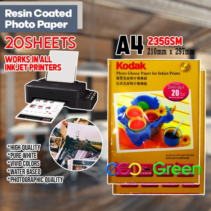 ☬Kodak RC Linen woven Satin Rough Satin Glossy Photo paper water proof ...