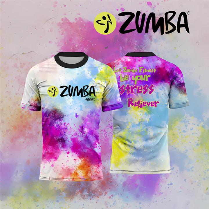 ZUMBA Women's Fully Sublimated Shirt GAD Jersey Love Zumba Zumbawear ...