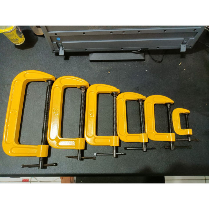 penjepit/ Clamp C 2 Inch 3 Inch 4 Inch 5 Inch 6 Inch 8 Inch G Catok ...