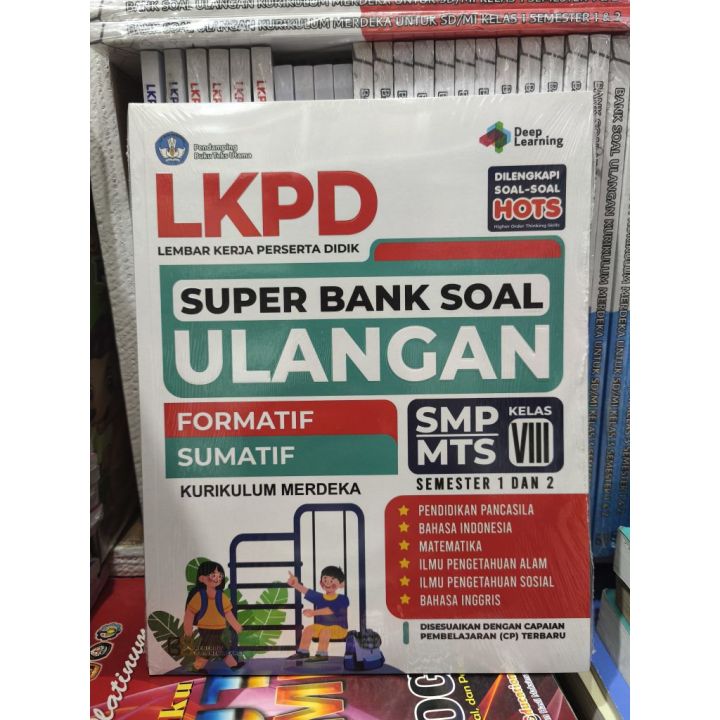 BUKU LKPD SUPER BANKSOAL FORMATIF ASUMATIF UNTUK SMP KELAS 8 KURMER ...