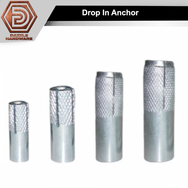 Drop in anchor wall plug hammer wall plug screw skru in plug | Lazada