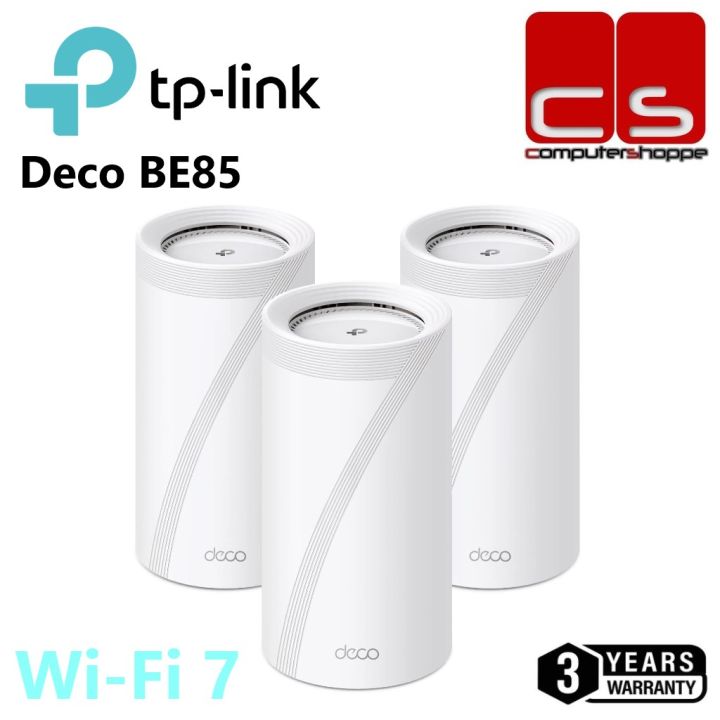TP-Link Deco BE85 BE22000 Tri-Band Whole Home Mesh WiFi 7 System ...