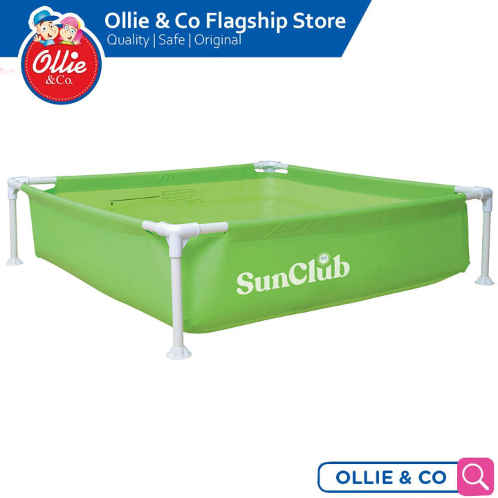 Jilong Mini Frame Swimming Pool in Green Pool Size: 48 x 48 x 13 inches ...