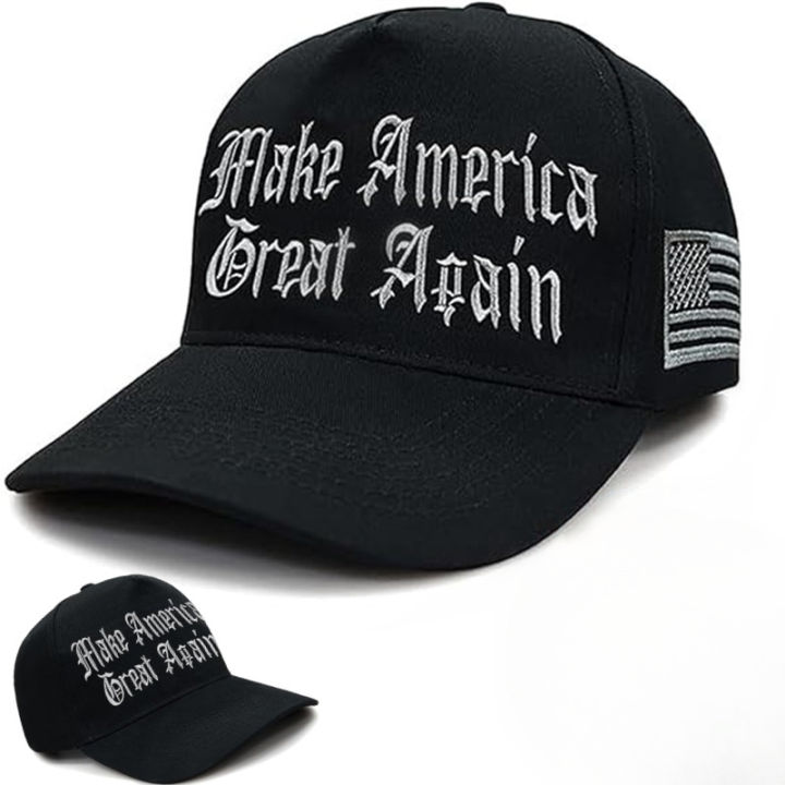 1PC Dark MAGA Hat Elon Musk Donald Trump Make America Great Again ...
