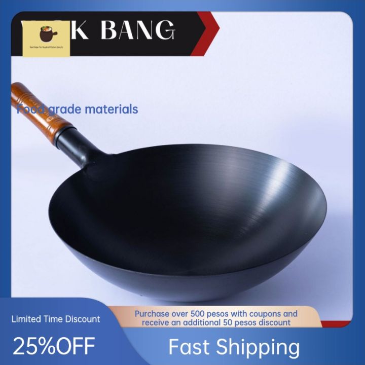 Wok Bang Pre-seasoned Carbon Steel Non-stick Wok Pan | Lazada PH Wok Bang Pre-seasoned Carbon Steel Non-stick Wok Pan | Lazada PH