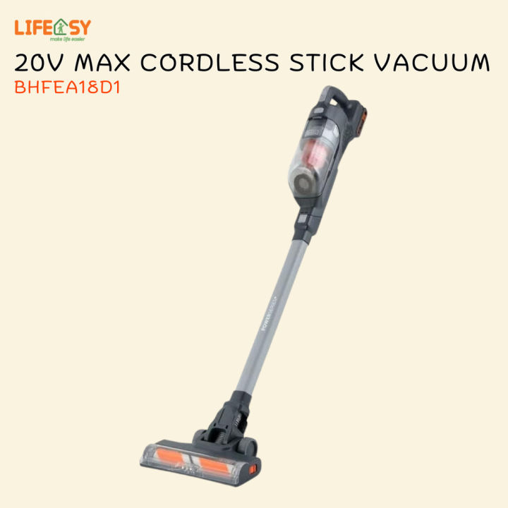 Black & Decker Powerseries+ 20V MAX* Cordless Stick Vacuum with LED ...