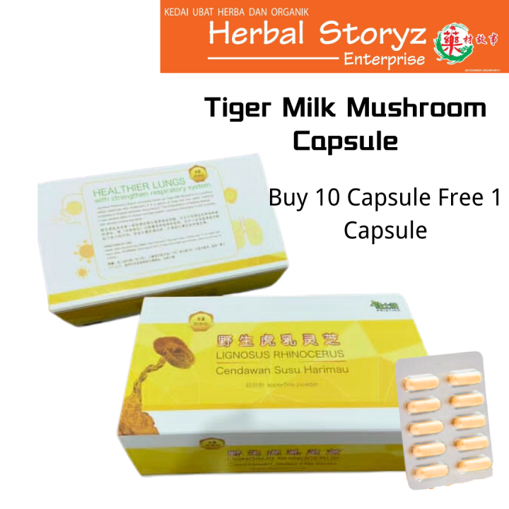 Tiger Milk Mushroom 1 Capsule RM1 虎乳灵芝 1个胶囊RM1 | Lazada