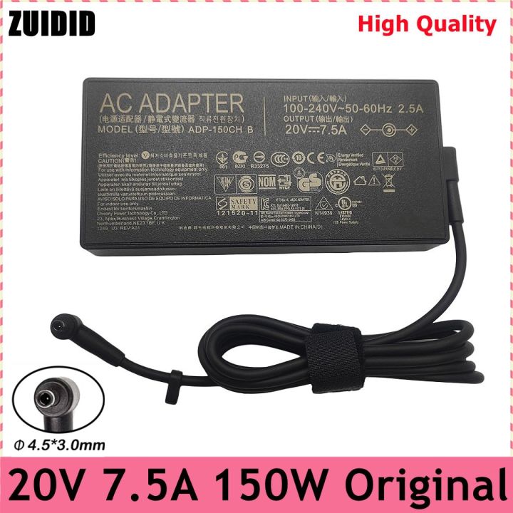 ADP 150CH B 20V 7.5A 150W 4.5x3.0mm AC Adapter Laptop Charger for ASUS ...