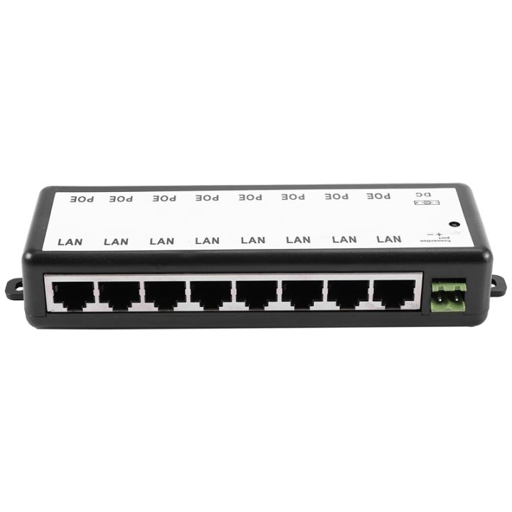 8 Ports Poe Injector Poe Splitter for Cctv Network Poe Camera Power ...