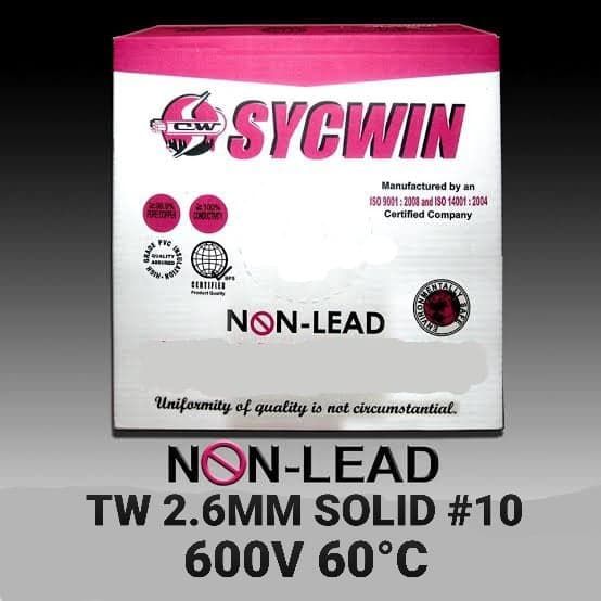Sycwin Tw Wire #10 2.6 mm Solid( Sold by 10 Meter) | Lazada PH
