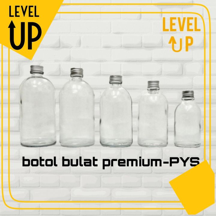 BOTOL KACA POLOS - BULAT / BOTOL KOPI / BOTOL AIR | Lazada Indonesia