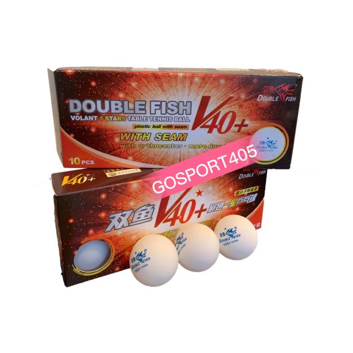 DOUBLE FISH TABLE TENNIS PING PONG BALL 1 STAR V40+ 10PCS | Lazada
