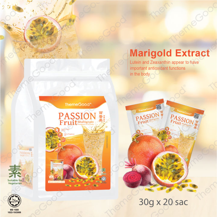 Passion Fruit Multigrain Mixed Organic Soy & Pumpkin 600g ( 30g x 20 sachets ) | Lazada
