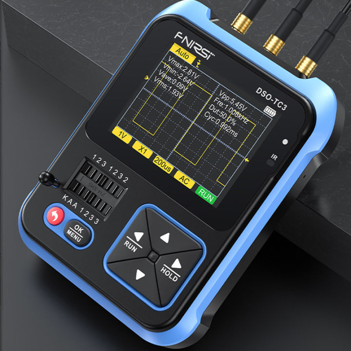 FNIRSI DSO-TC3 TC2 Portable Digital Oscilloscope Transistor Tester ...