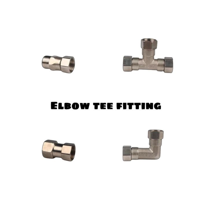 Elbow tee fitting 4 four points, fast tee inside teeth Flexible joint ...