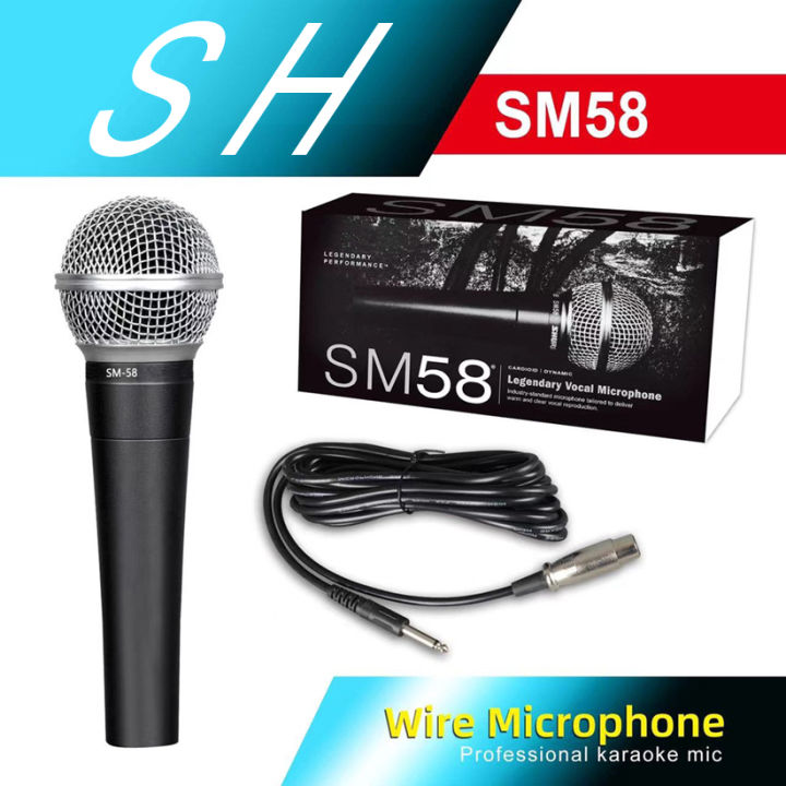 Sm58 Dynamic Microphone Vocal Legendary Live Mic Cable | Lazada PH