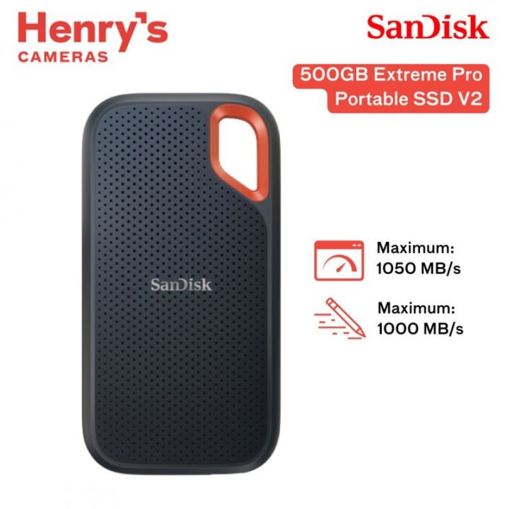 SanDisk 500GB/ 1TB Extreme Portable SSD V2 Hard Drive SDSSDE61 - Henry ...