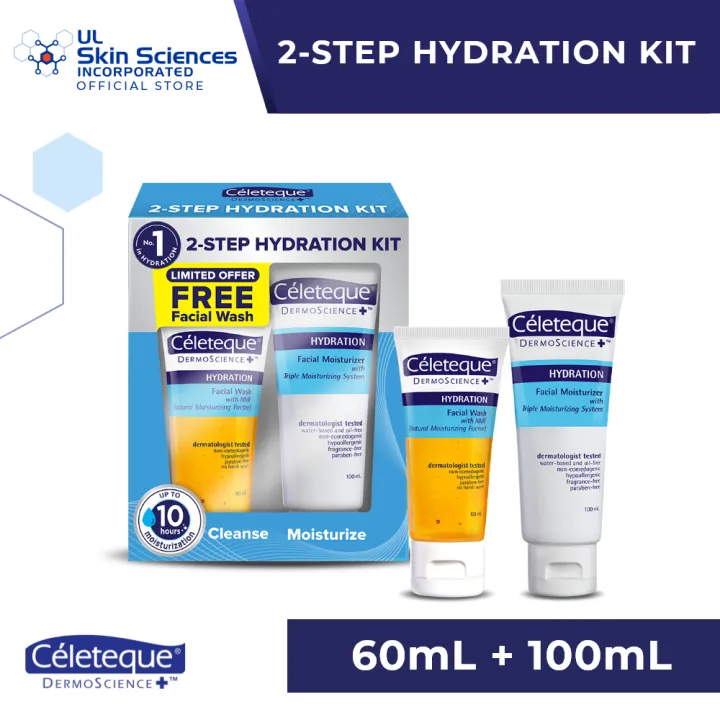 Celeteque 2-Step Hydration Kit (Hydration Facial Moisturizer 100ml ...