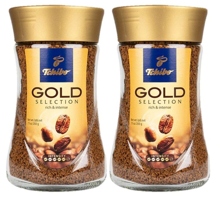 Tchibo Gold Selection Instant Coffee ทชิโบโกลด์ กาแฟสำเร็จรูป 200g. x ...