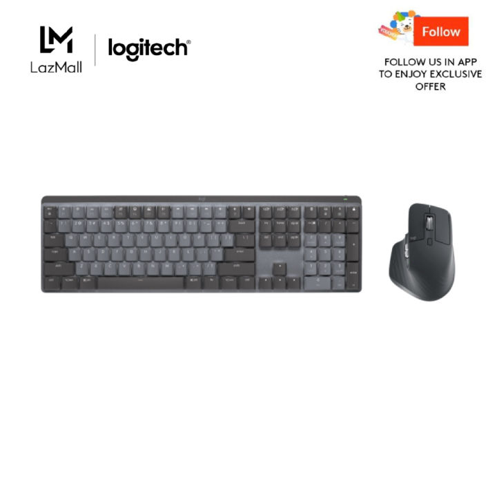 Logitech MX Mechanical Wireless Illuminated Performance Keyboard ...