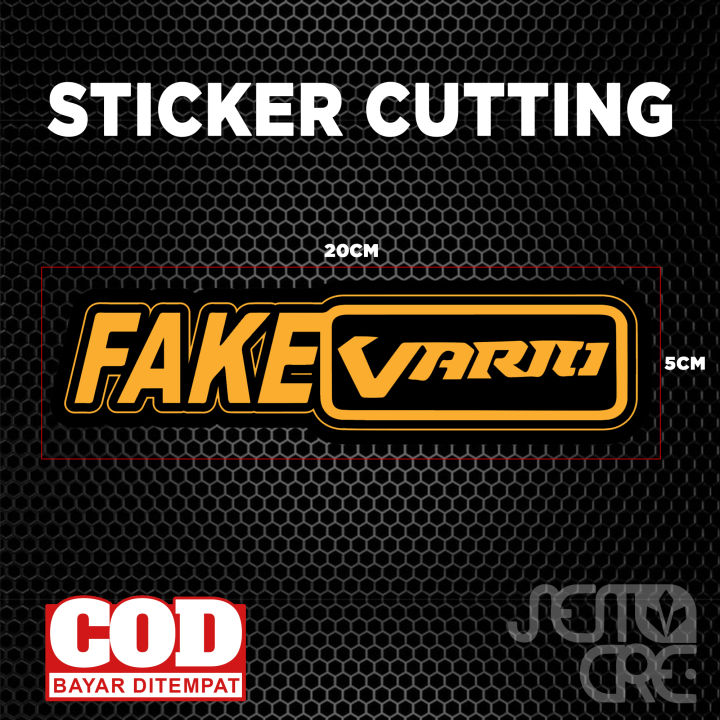 Stiker Print Cut FAKE VARIO [SCV08] Stiker Printing Laminasi Glossy ...