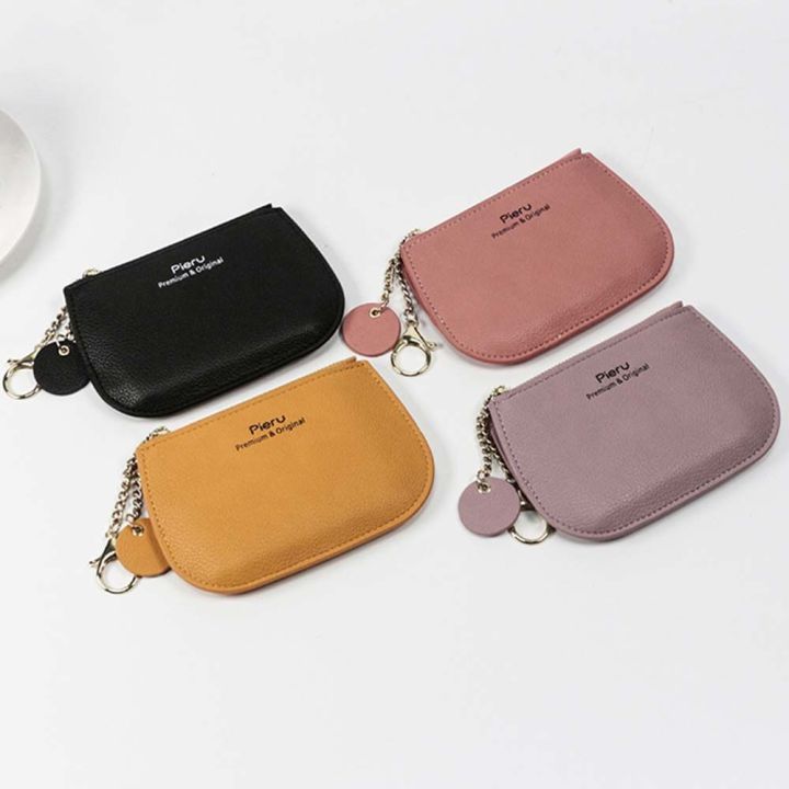KMCIH Fashion Girls PU Leather Coin Bag Zipper Wallet Credit Card Bags ...