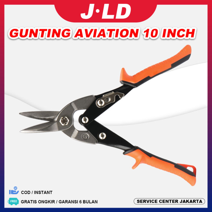 JLD gunting aviation 10 inch Aviation Tin Snip Lurus gunting seng ...