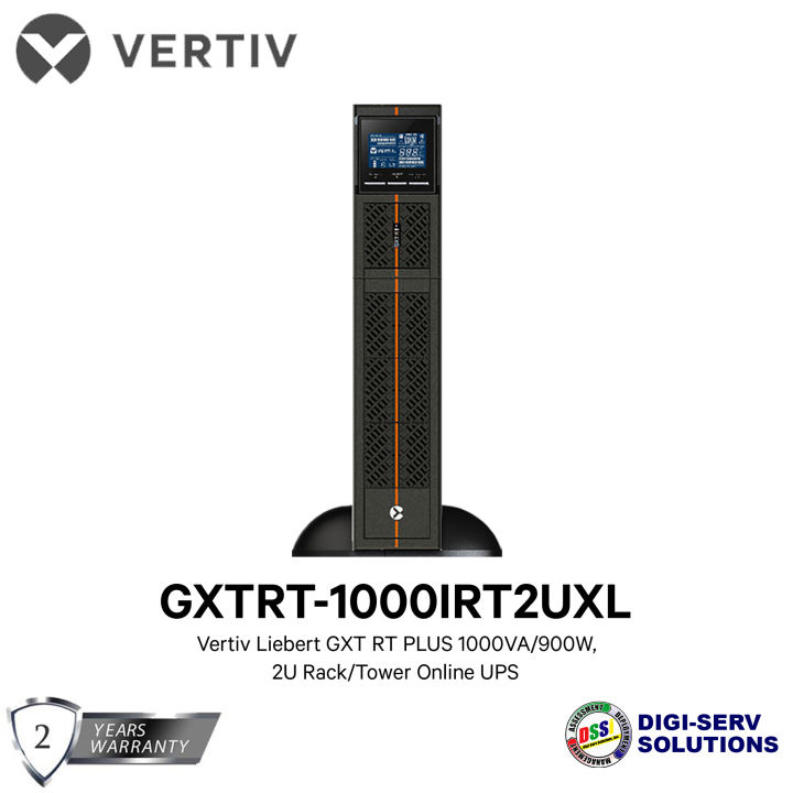 Vertiv™ Liebert® GXT RT PLUS 1,000VA / 900W 2U Rack/Tower On-line UPS (GXTRT-1000IRT2UXL ...