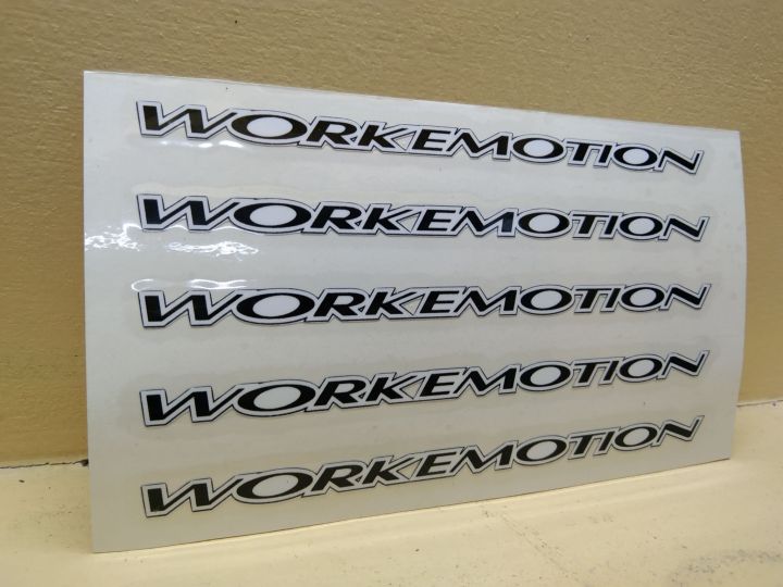 Work emotion decals for 17inch mags | Lazada PH